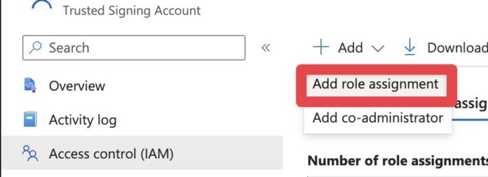 Code signing on Windows with Azure Trusted Signing · Melatonin